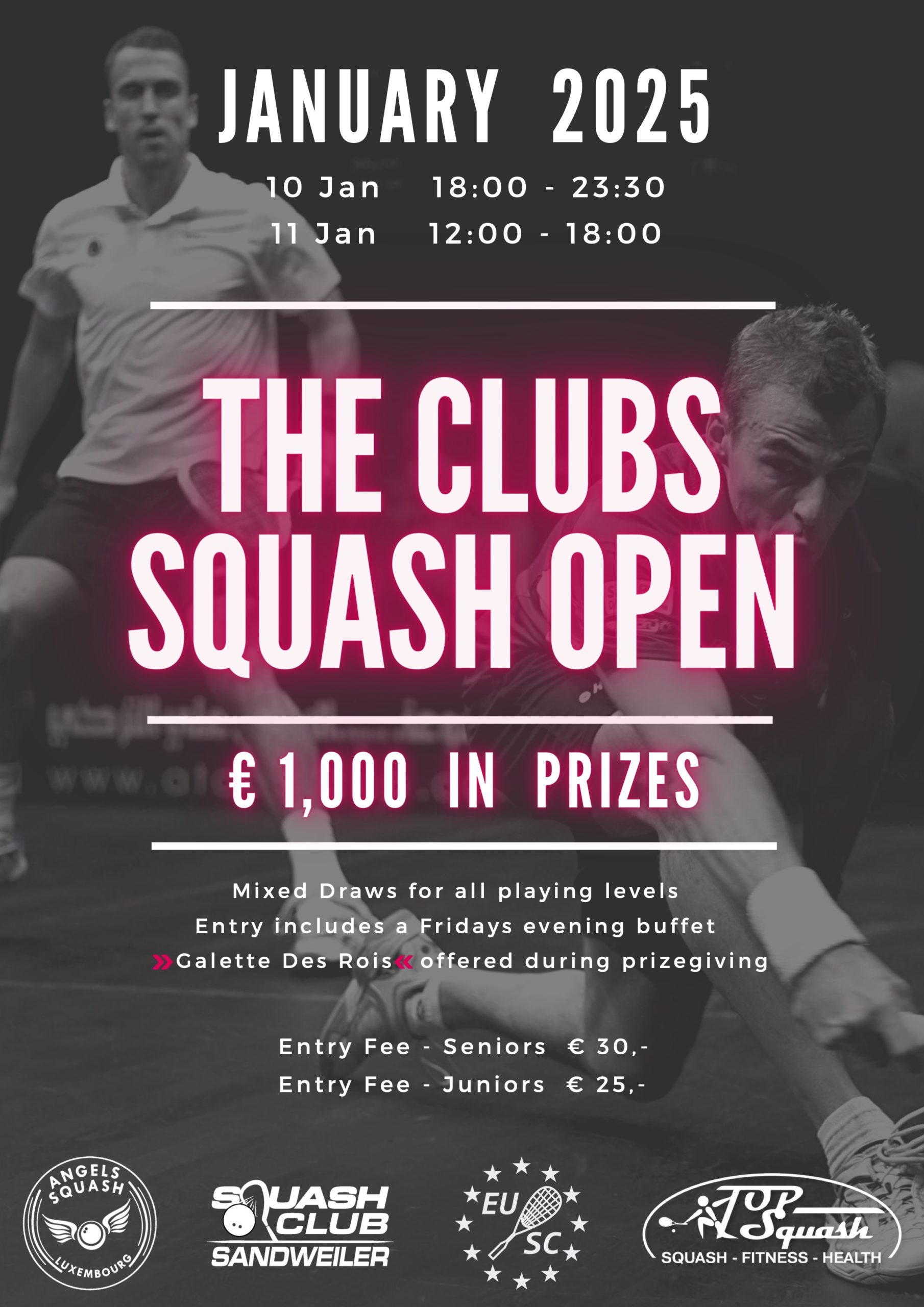 “The Clubs” Open 2025 – Fédération de Squash Luxembourgeoise